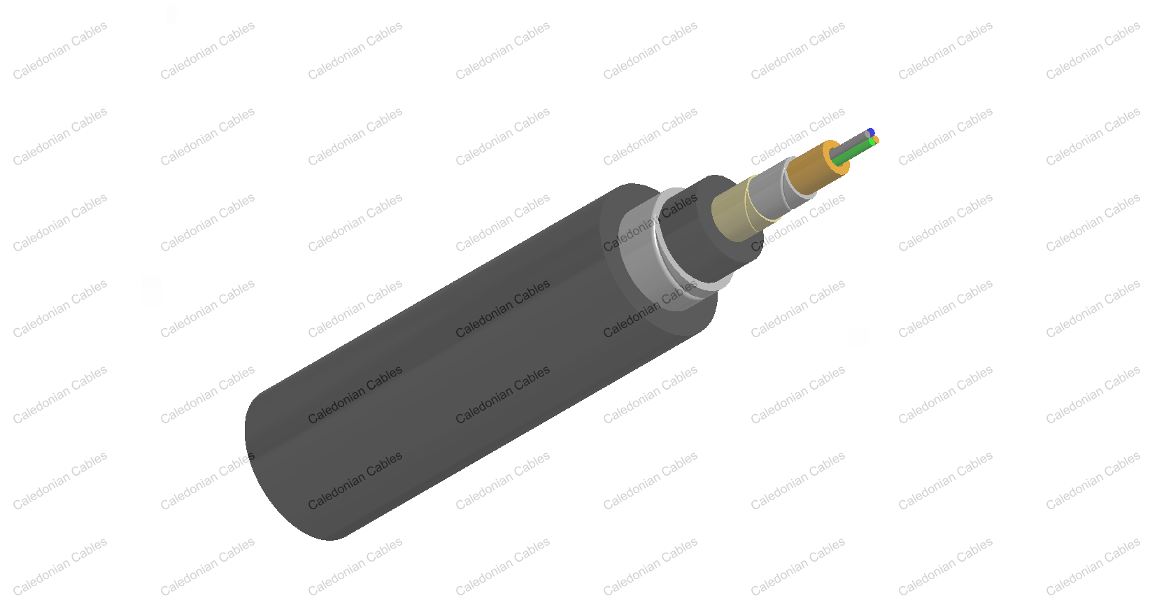 Double Galvanized Steel Tape Armored Optical Fiber Cable - Caledonian ...
