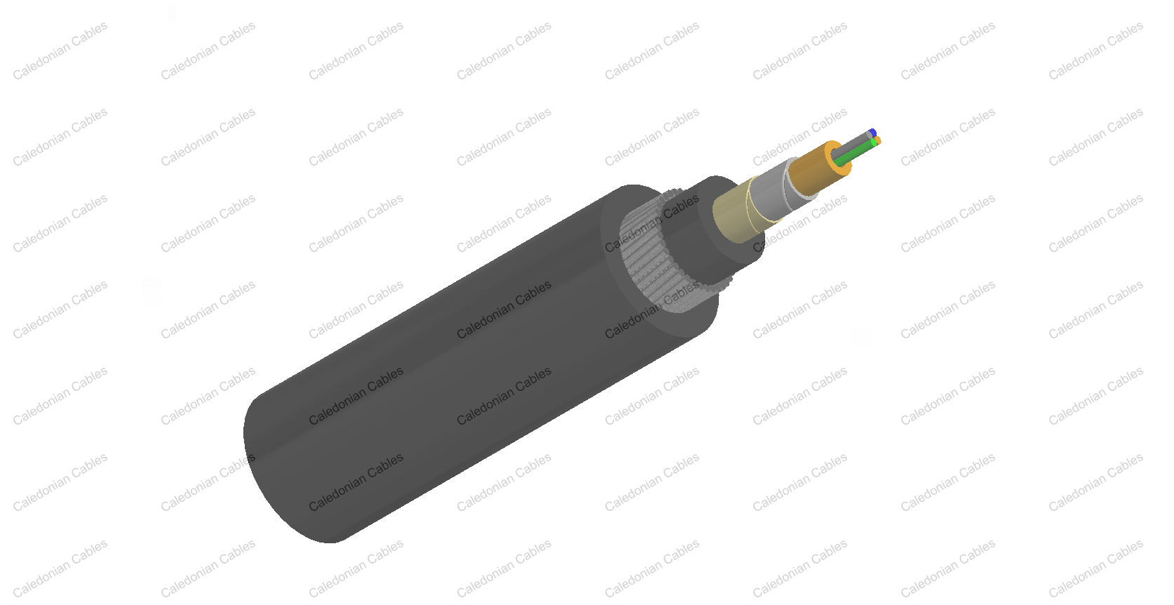 Steel Wire Armored Optical Fiber Cable with Special Sheath - Cables for ...